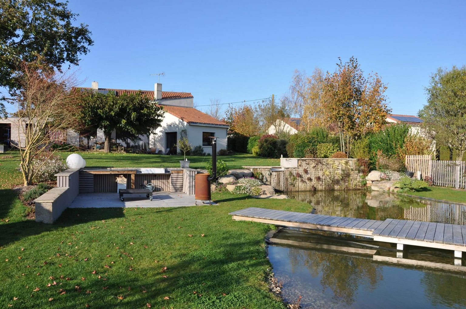 Aménagement d'un jardin avec bassin - Tremblais Créateur